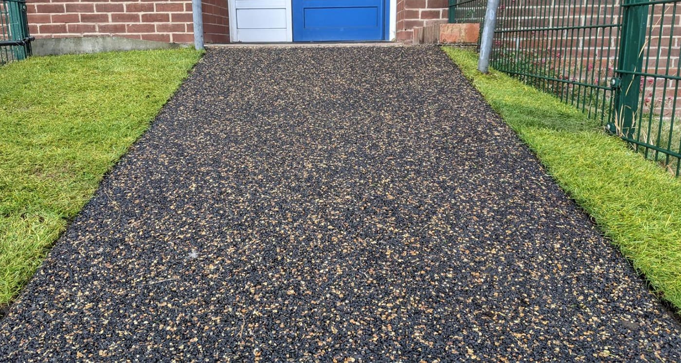 Soft Gravel Pathway Installation at Rotherham Primary School
